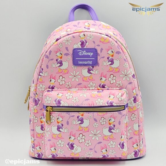 Loungefly | Bags | Loungefly Disney Daisy Duck Flower Mini Backpack ...